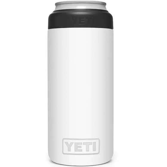 Yeti Rambler Colster Slim Can White White