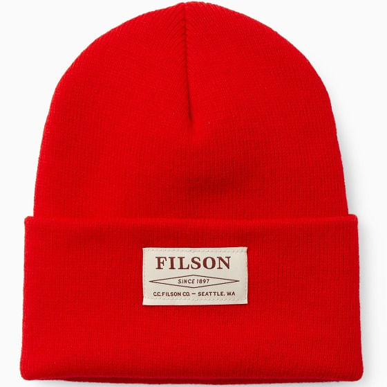 Filson Acrylic Watch Cap-red Red