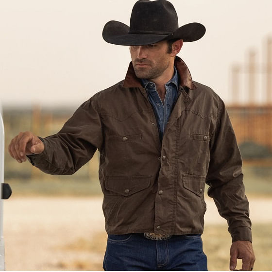 Range Wax Summit Jacket-oak/wh Oak/whis