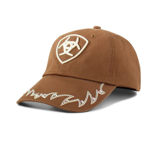 Ariat Embroidered Crystal Cap Brown