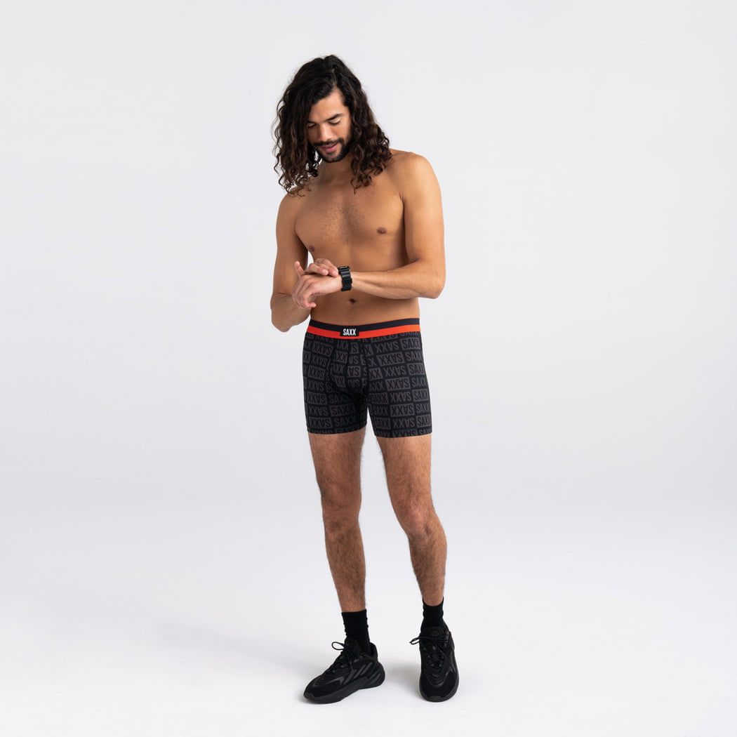 Sport Mesh Boxer Brief Check/bl Check/bl