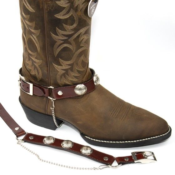 , Boot Bracelet Round Concho-brn, Austin Accent Bbr-22br