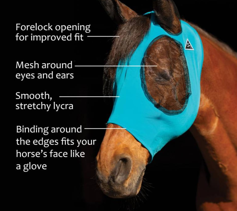 , Pc Comfort-fit Fly Mask-black, Professionals Choice Cfm050-bl