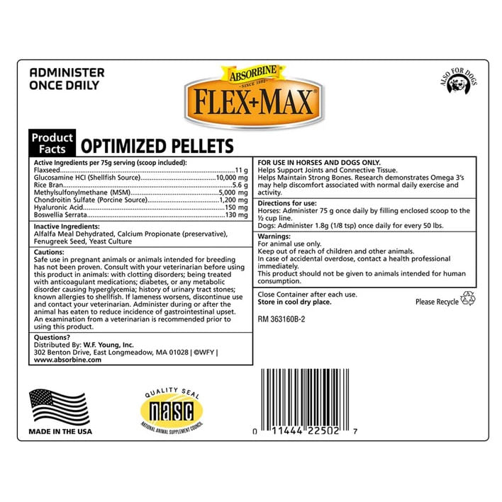 , Aborbine Flex-max Pellets, Absorbine 6755